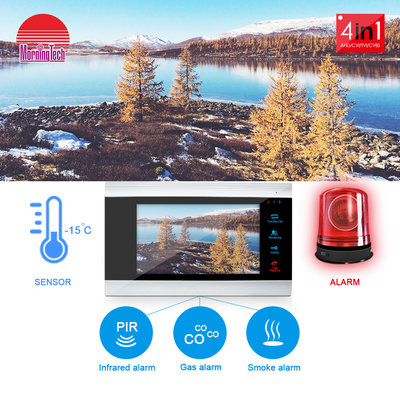 4 wire Villa Kit Door Bell Camera Video Intercom Door Phone silver Video Door Bell