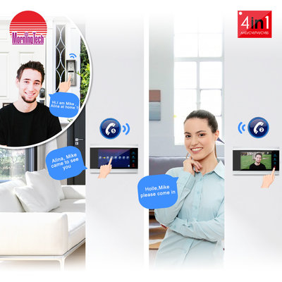 Audio Visible Video door phone with IR door camera easy connection intercom system