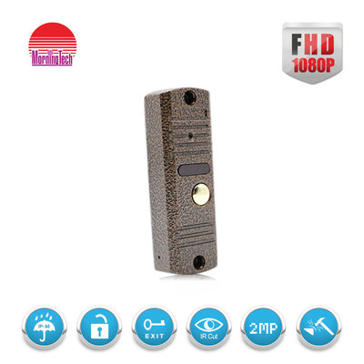 4 wired FHD108P smart doorbell phone intercom with pin-hole camera
