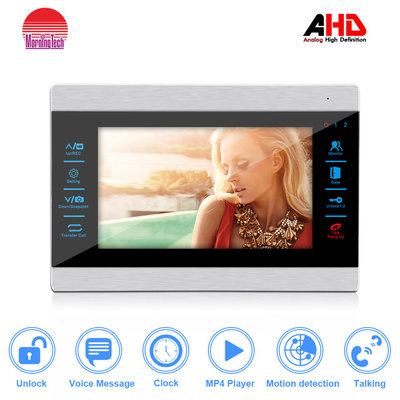 Amazing Wired Villa video intercom system Entry system home security with Clock&date function