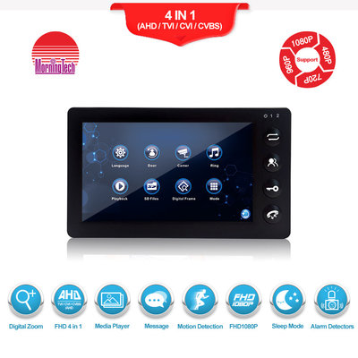 Morningtech7 inch touch button AHD video door phone intercom system for home