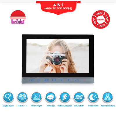 Slim shape 2 family video intercom metal case for security door with 95 degree angle doobell