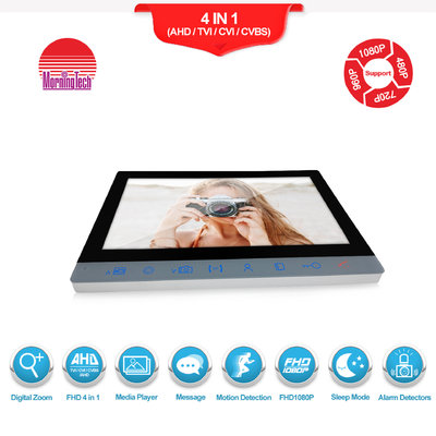 Slim shape 2 family video intercom metal case for security door with 95 degree angle doobell