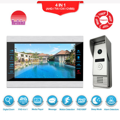 Morningtech AHD 4 wired IP65 waterproof video door phone intercom with motion detection