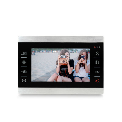 New 7 inch TFT LCD screen wired video door phone / wired doorbell camera intercom