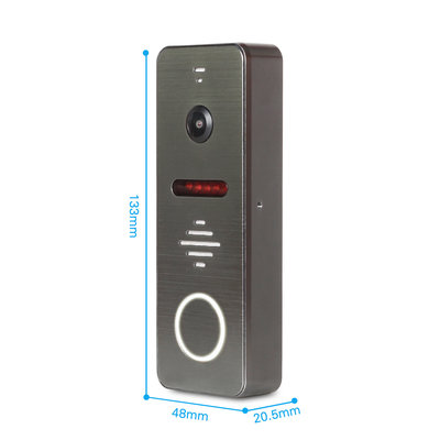 4 Wired touch key recording function digital 7 inch video interphone ring doorbell video wired doorbell with camera