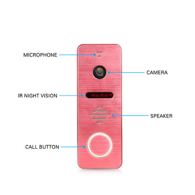 CAT5 cable wired video door bell phone intercom electronic system