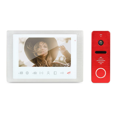 4 wire video door phone with doorbell Home Security Set  multi room intercom system