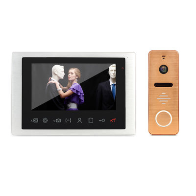 4 wire villa video intercom system 10 inch big screen video door phone with photo memory