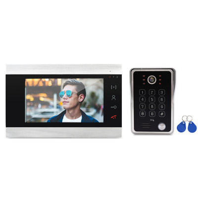 7" Monitors RFID Password Video Door Phone Intercom Doorbell With IR Camera video switch to CVBS/AHD