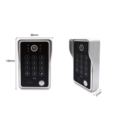 7" Monitors RFID Password Video Door Phone Intercom Doorbell With IR Camera video switch to CVBS/AHD