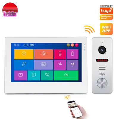 IP/WiFi 4-Wire Memory 7 Inch Video Intercom Video Doorphone Home Security Interphone Video Doorbell