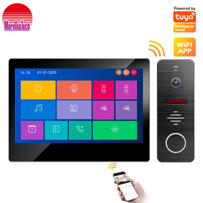 IP/WiFi 4 Wire HD Touch Screen Video Intercom Smart Home Tuya Wire/Wireless Video Door Phone Doorbell