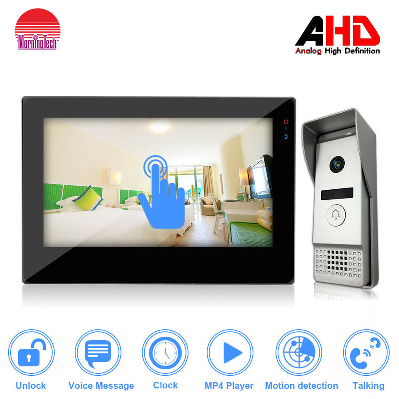Morningtech touch screen video door phone villa smart video doorbell multi functions intercom