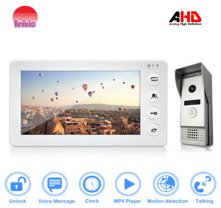 Morningtech AHD1080P Villa door phone system with Silver or Gold color Audio Intercom Entry System