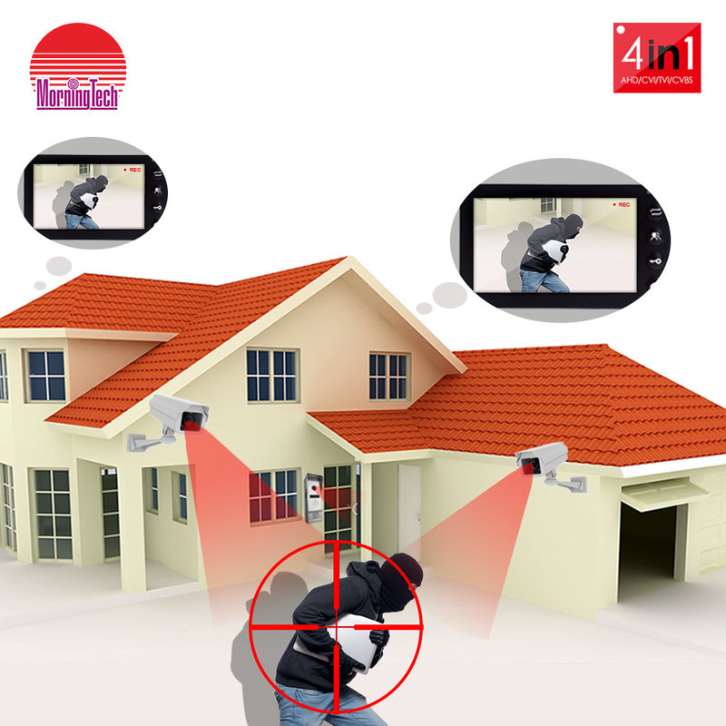 New Design Security Camera System 4 Wire Door Video Camera Video Door Phone with Vandal-proof Call Panel