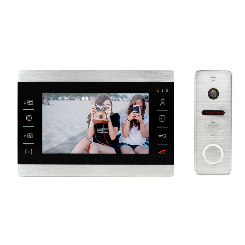 7 Inch Video Door Phone Doorbell Intercom Kit 1-camera 1-monitor Night Vision