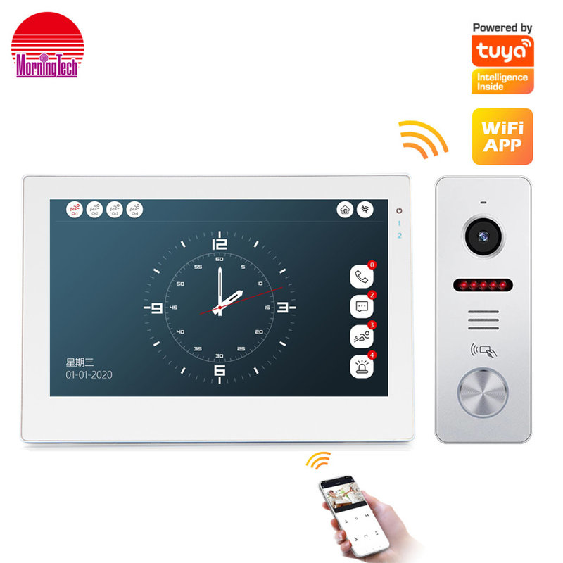 Tuya WiFi AHD1080P front door  Intercom Video Interphone System with Unique Interface