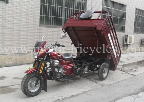 Professional Manul Clutch 3 Wheel Cargo Motorcycle >30 ° Climbing Capacity