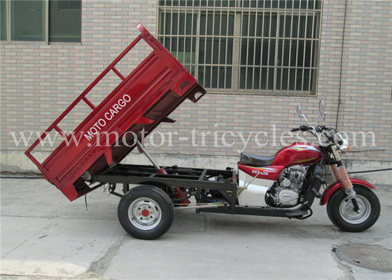 Loading 2000kg Heavy Duty Tricycle Three Wheel Hydraulic Dump Double Front ABSORBER