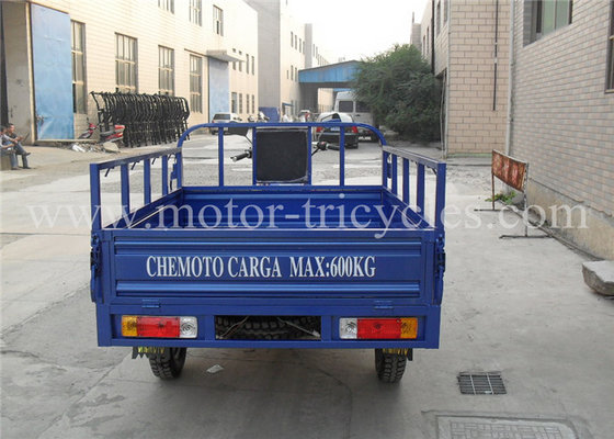 Drum Brake Tricycle 3 Wheel Motorcycle , Motorized Cargo Trike 80 km / h Max Speed