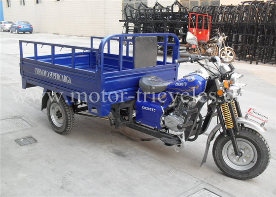Drum Brake Tricycle 3 Wheel Motorcycle , Motorized Cargo Trike 80 km / h Max Speed