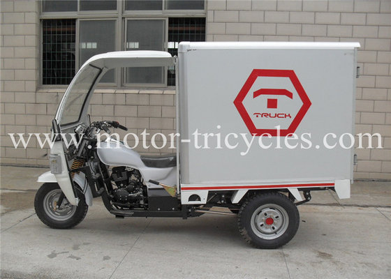 Three Wheel Closed Box Cargo Tricycle Motorcycles Air Cooled 4 Stroke Engine