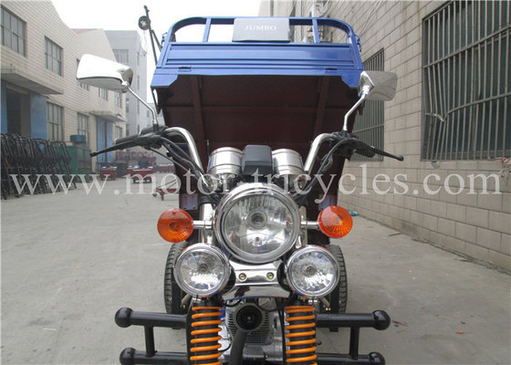 Three Wheel Cargo Motor Tricycle Optional Color Shaft Drive Transmission