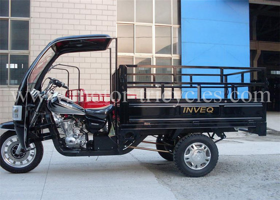 Professional Custom Cargo Motor Tricycle , Covered Motorcycle Three Wheel