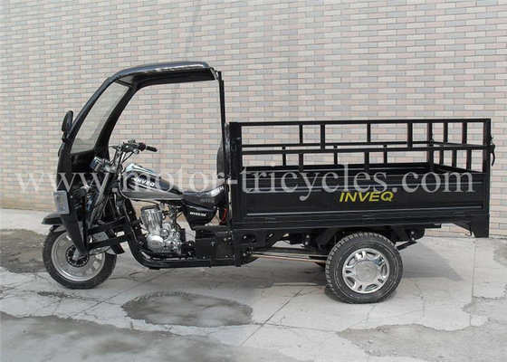 Three Wheel Cargo 200cc Motorcycle Trike 5 Speed With Front Cabin