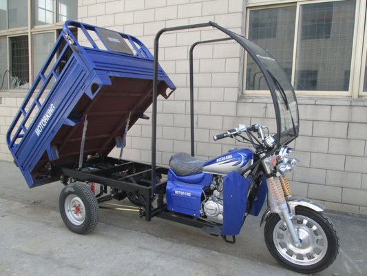 Disc Brake Air Cooled Motorized Cargo Trike , Three Wheel Cargo Motorcycle