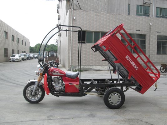 Air Cooled Electrical Kick Disc Brake Cargo Motorcycle Trike Shaft Drive 5 Speed Ignition CDI