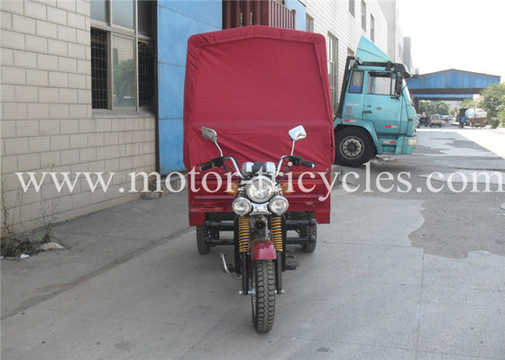 Cabin Seats Cargo / Passenger Motor Tricycle Single Exhaust With 12L Fuel Tank