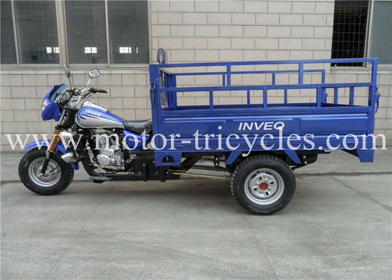 Air Cooled Three Wheel Cargo Motorcycle , 3 Wheel Motor Trike ISO9000 CCC Certification
