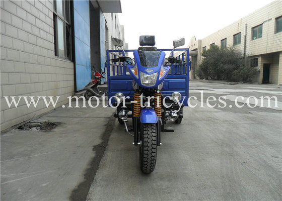 Air Cooled Three Wheel Cargo Motorcycle , 3 Wheel Motor Trike ISO9000 CCC Certification