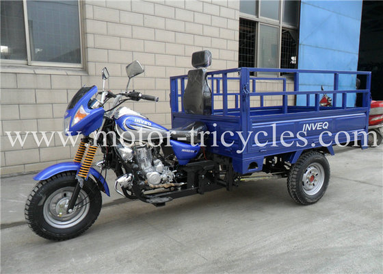 Air Cooled Three Wheel Cargo Motorcycle , 3 Wheel Motor Trike ISO9000 CCC Certification