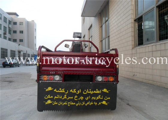 Electrical Kick Rim Iron Three Wheel Cargo Motorcycle , Motorized Cargo Trike