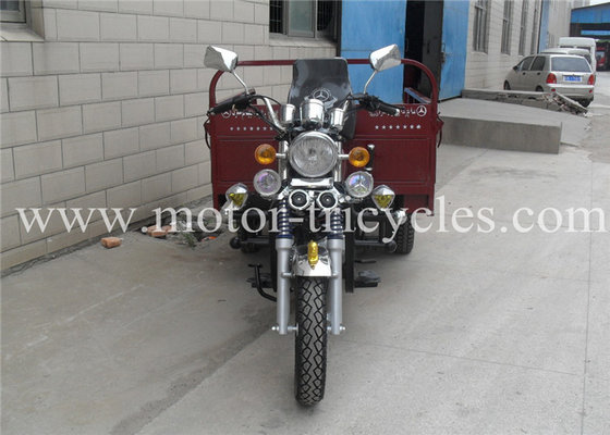 Manul Clutch Gasoline 150CC Motor Tricycle , Three Wheeled Petrol Tricycle