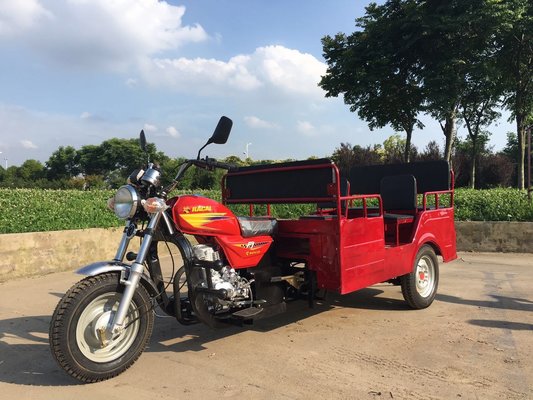 150CC Engine Passenger Motor Tricycle Air Cooled / Water Cooled Single Cylinder 4 Strokes