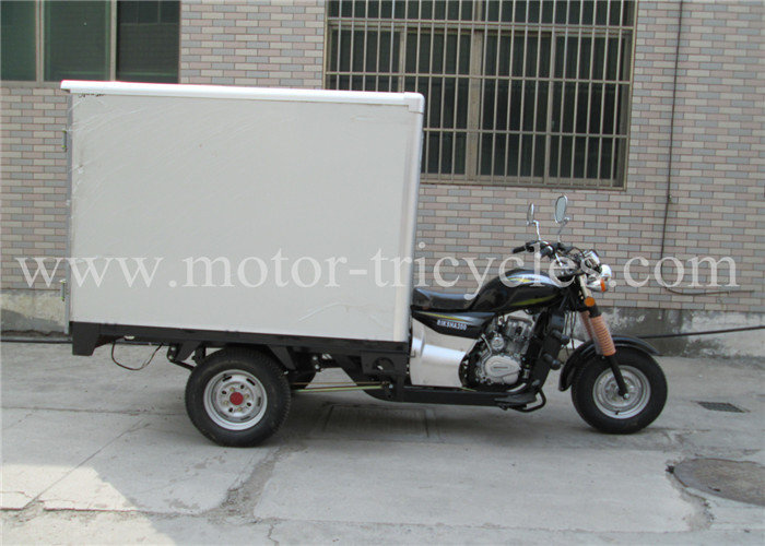CDI Three Wheel Cargo Motorcycle Trike Closed Box Single Exhaust Air Cooled