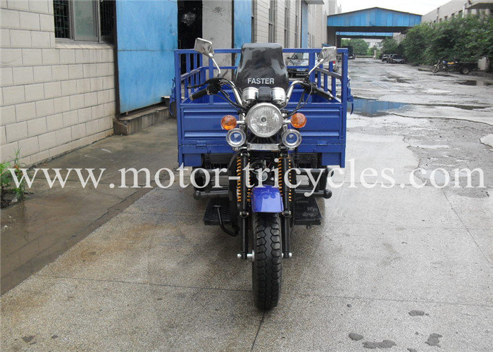 Strongger Frame Cargo Motor Tricycle , 3 Wheeled Motorcycle Car With Double Front Absorbers