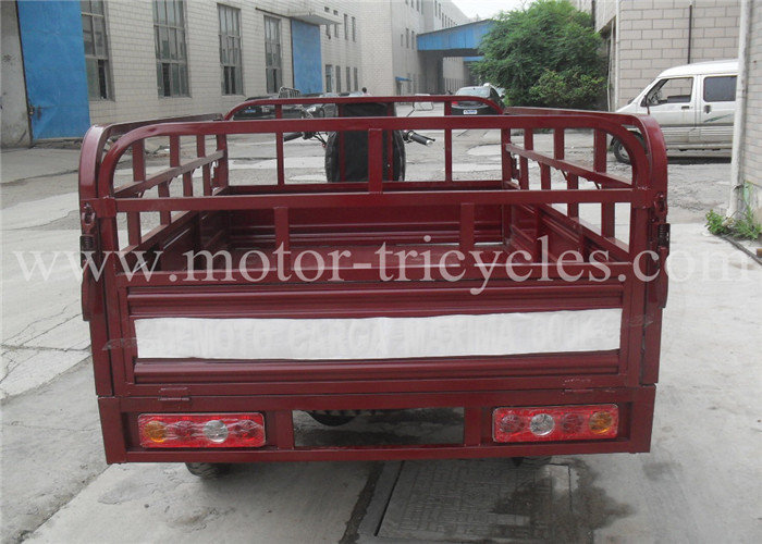 Professional Manul Clutch Cargo Motor Tricycle , 3 Wheeled Motorbikes