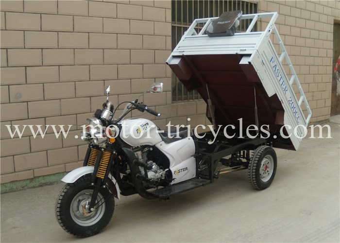 Cargo Box Three Wheel 250CC Motor Tricycle Optional Color >30 ° Climbing Capacity