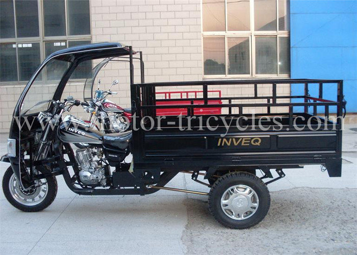 Professional Custom Cargo Motor Tricycle , Covered Motorcycle Three Wheel