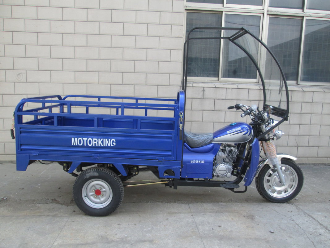 Disc Brake Air Cooled Motorized Cargo Trike , Three Wheel Cargo Motorcycle