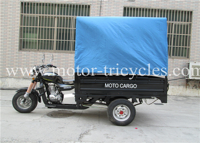 Passenger Motor Tricycle Three Wheel , Gasoline Tricycle With Cabin Seats