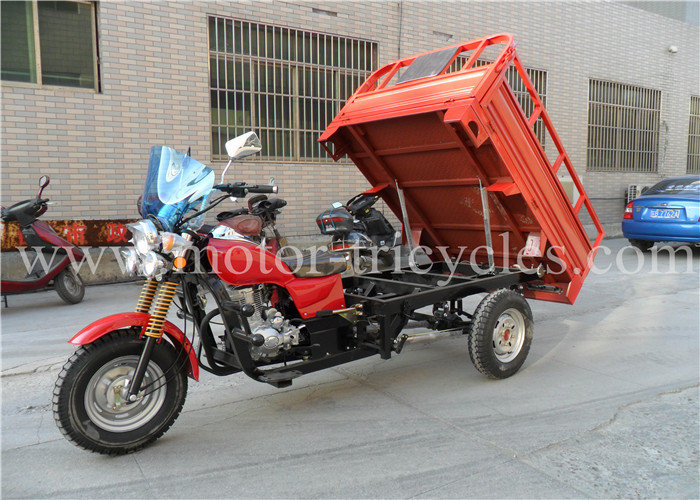 Gasoline Tricycle Tri Wheel Motorcycle With Steel Plate Chassis / Suspension