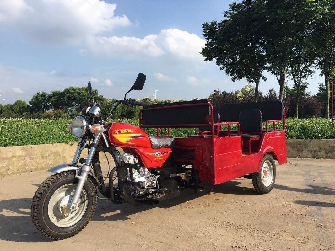 150CC Engine Passenger Motor Tricycle Air Cooled / Water Cooled Single Cylinder 4 Strokes