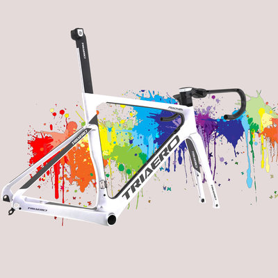 ladies road bike frame Super light racing road bicycle frame with T700 carbon Material 2 Years Warranty