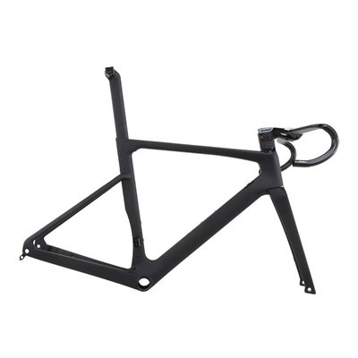 Black road bike frame Super light racing road bicycle frame with T700 carbon Material 2 Years Warranty